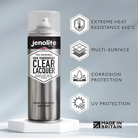 Heat Resistant Paint - Up to 650°C | Matt Black 500ml – Jenolite